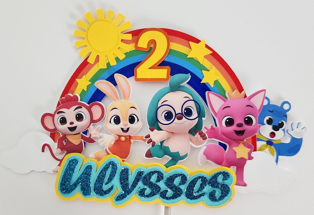 Hogi Cake Topper, Pinkfong Cake Topper, Baby Shark Cake Topper,pinkfong ...