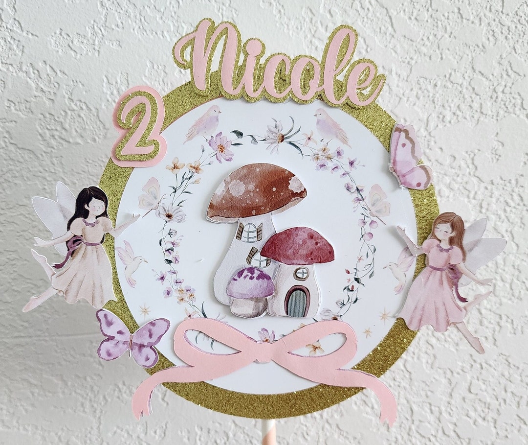 Fairy Cake Topper, Fairyland, Fairy Birthday, Fairyland Cake Topper ...