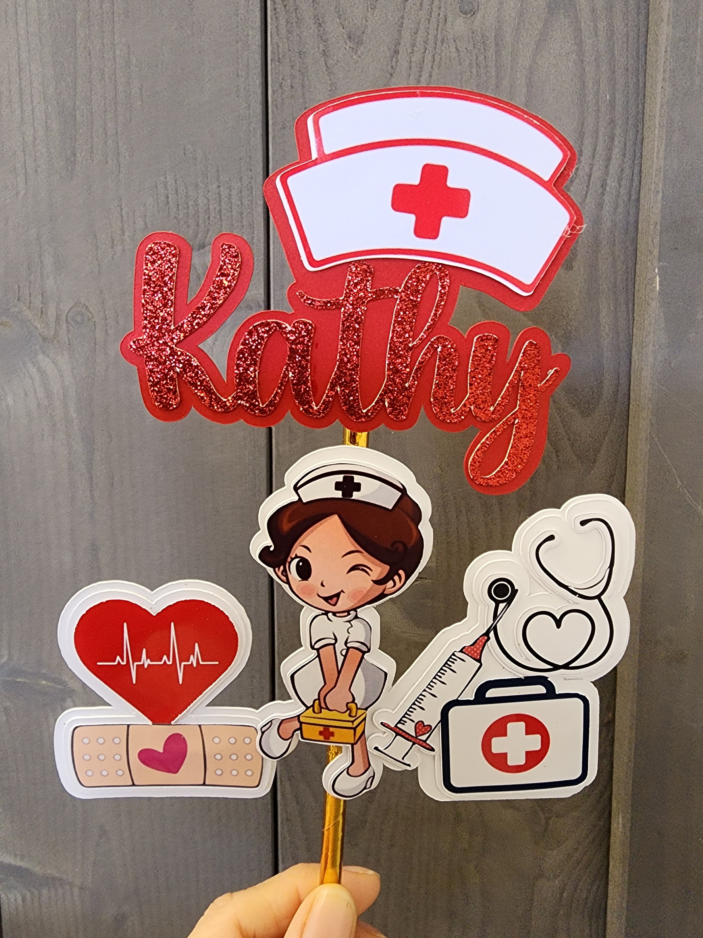 Nurse Cake Topper RN Cake Topper Custom Cake Topper Nurse - Etsy