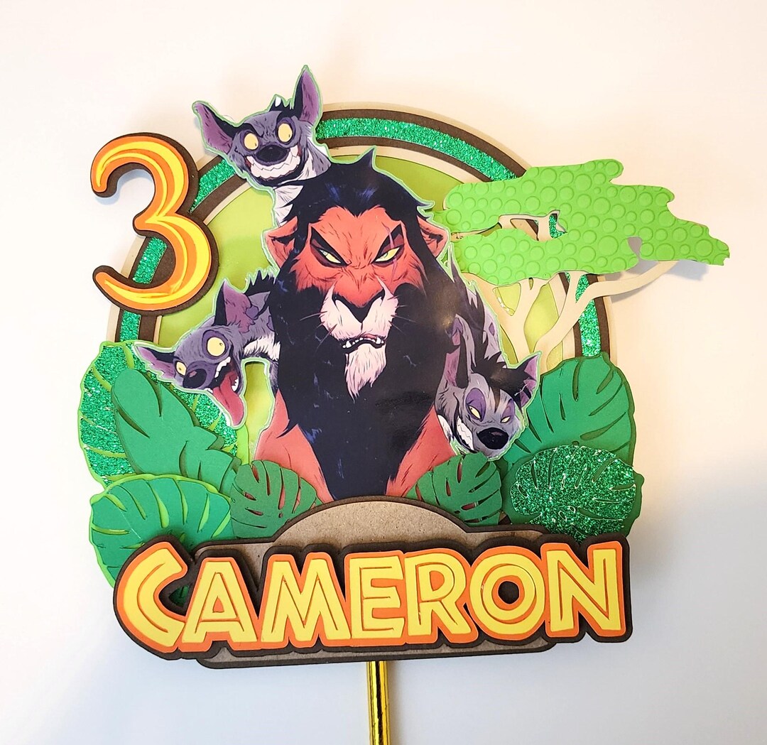 Scar Lion King Cake Topper - Etsy