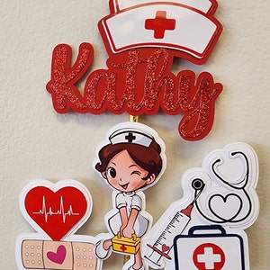 Nurse Cake Topper, RN Cake Topper, Custom Cake Topper, Nurse Graduation ...