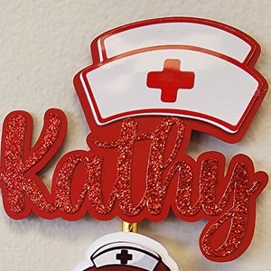 Nurse Cake Topper, RN Cake Topper, Custom Cake Topper, Nurse Graduation ...