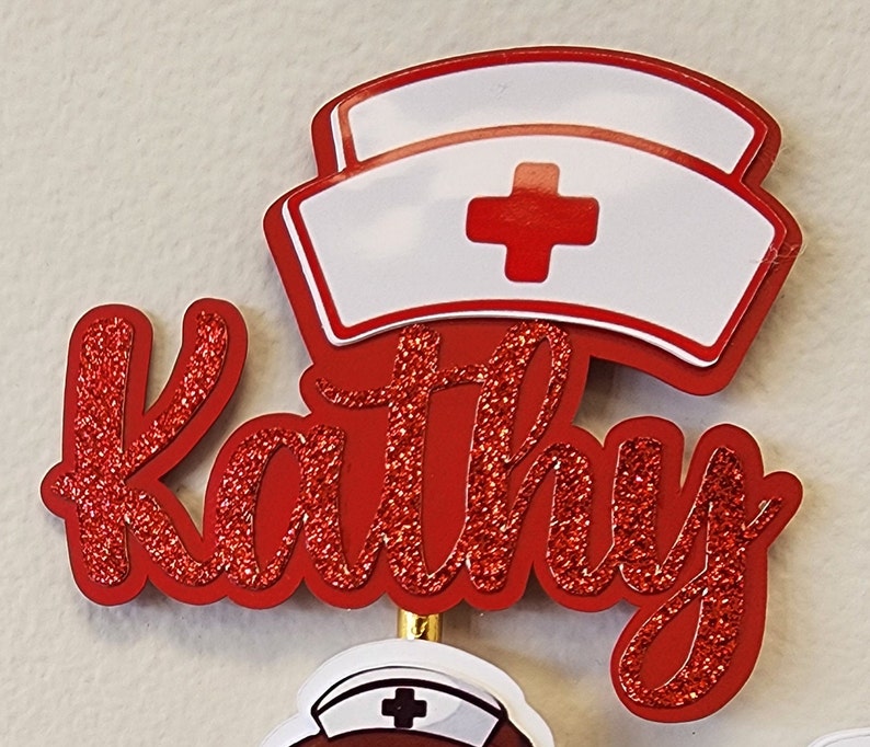 Nurse Cake Topper RN Cake Topper Custom Cake Topper Nurse - Etsy