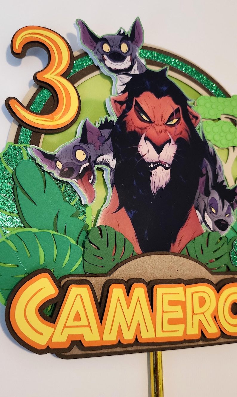 Scar Lion King Cake Topper - Etsy