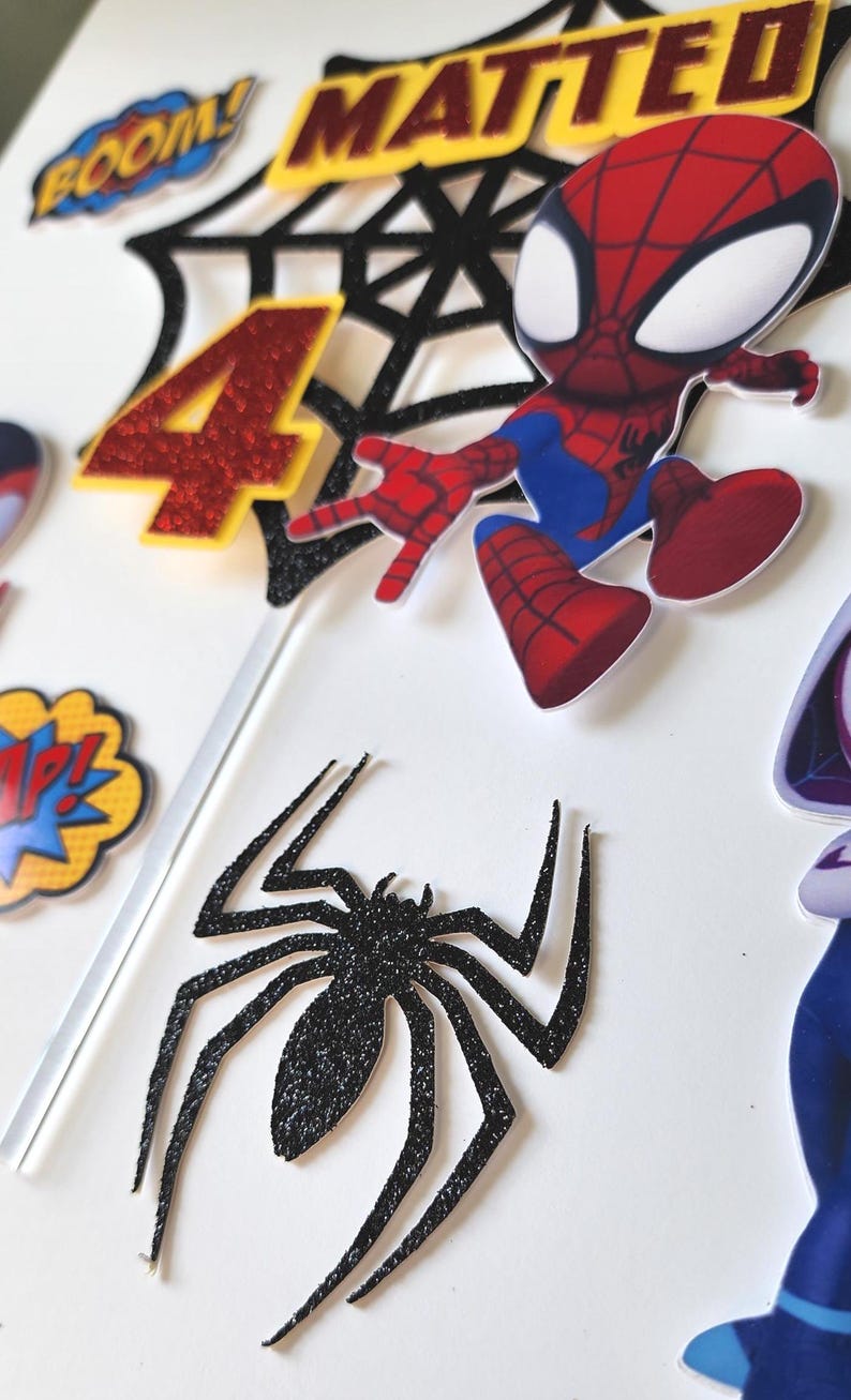 Spidey Cake Topper: Custom Birthday Party Decoration - Etsy