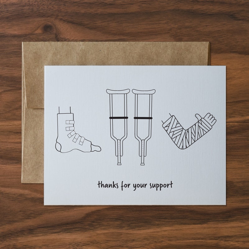 Broken Leg Card - Etsy