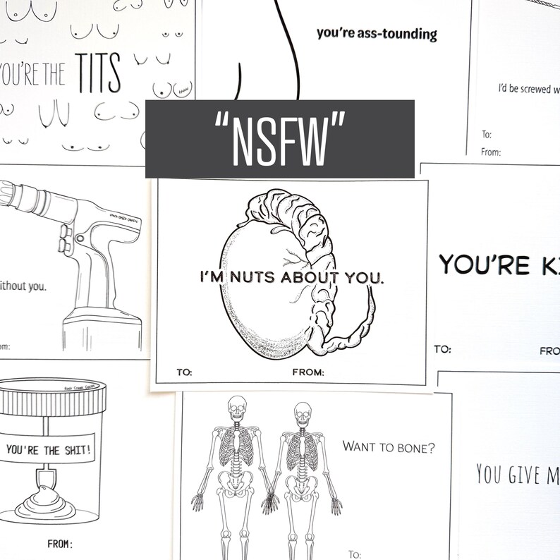 NEW Valentine’s Day Cards - Medically Themed Variations (set of 24) - Etsy