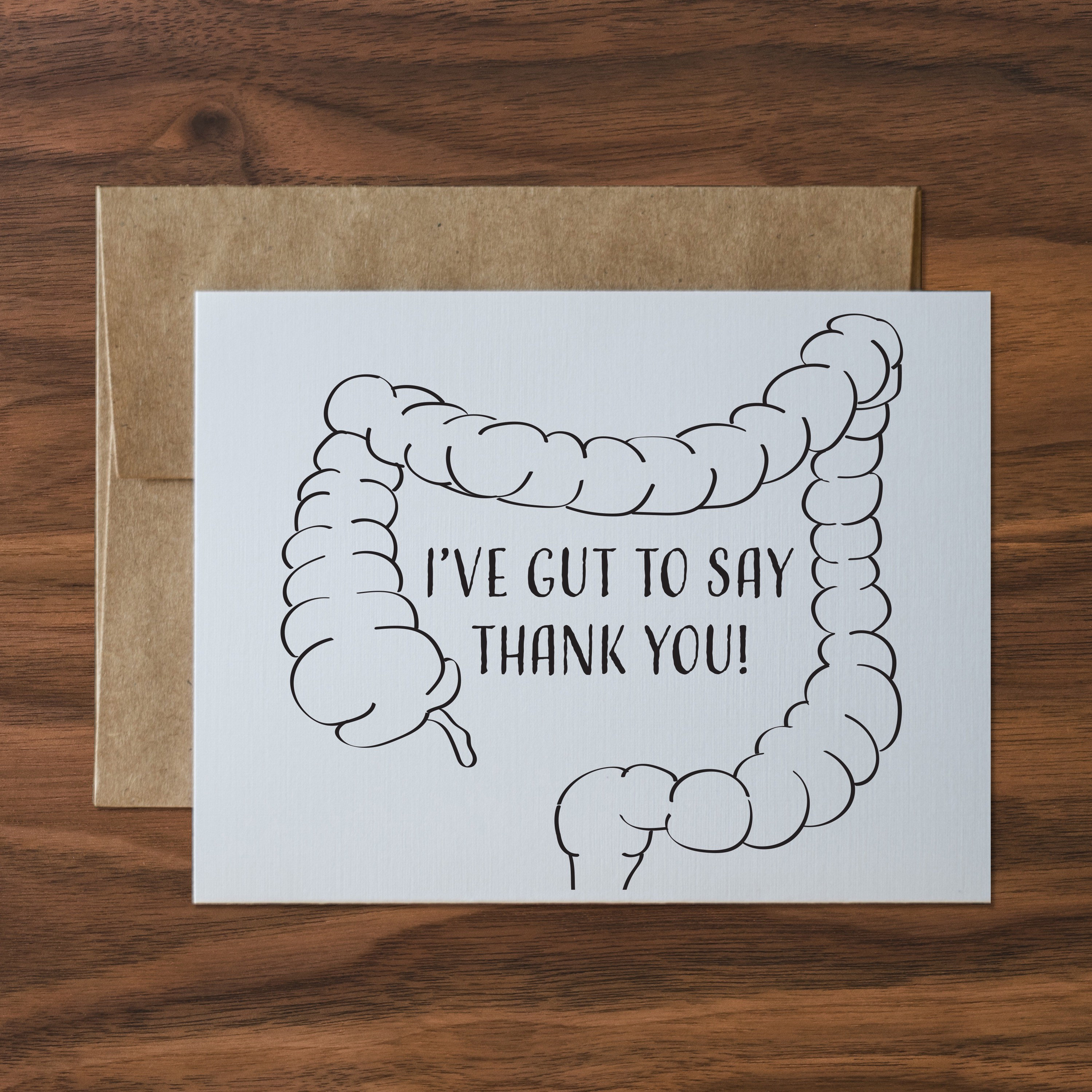 Ive Gut to Say... Greeting Card Thank You Match Day - Etsy