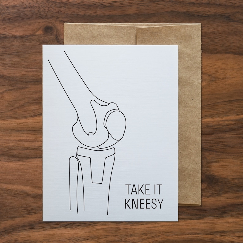 Take It Kneesy Greeting Card - Etsy