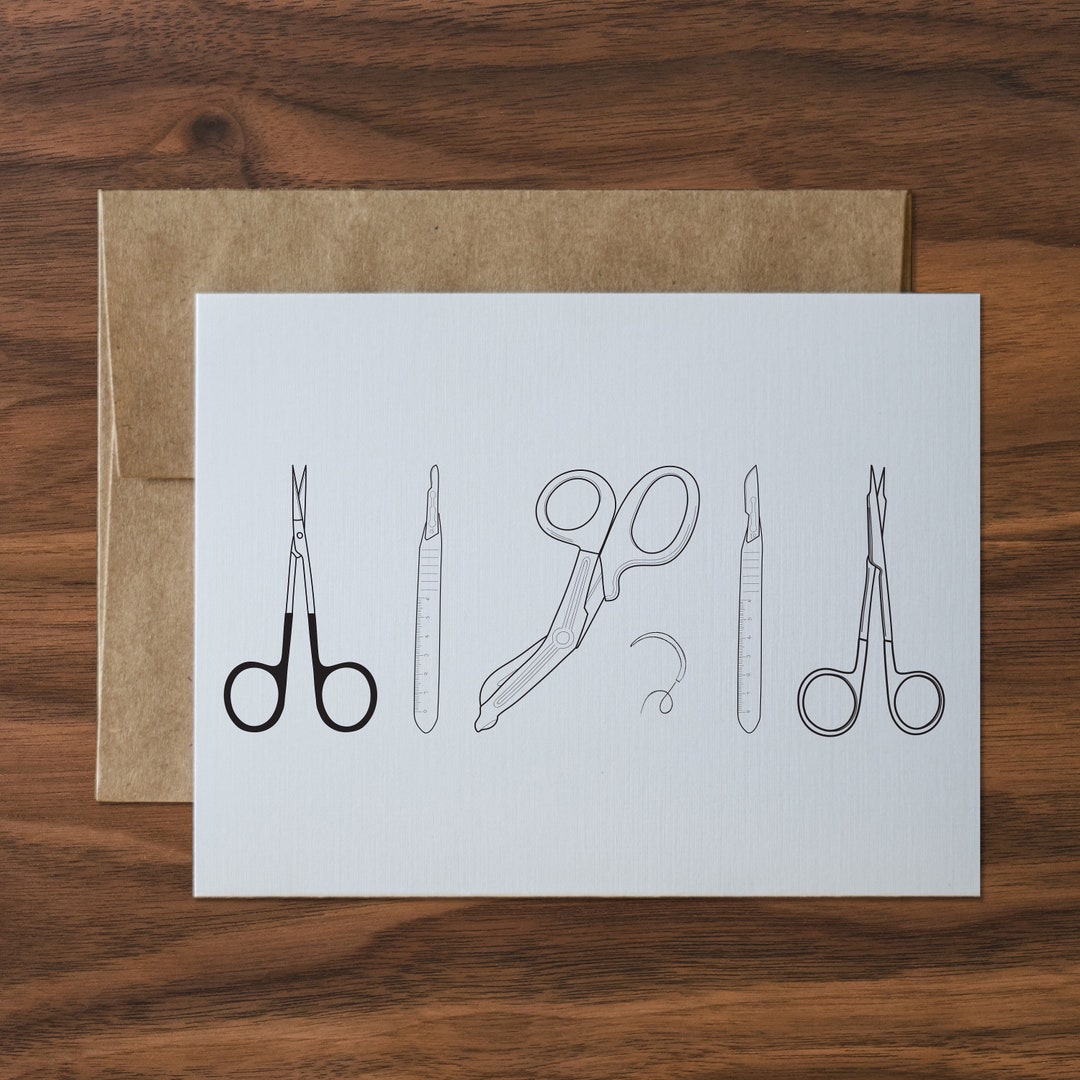 Surgical Instruments Greeting Card - Thank You, Medicine, Healthcare ...