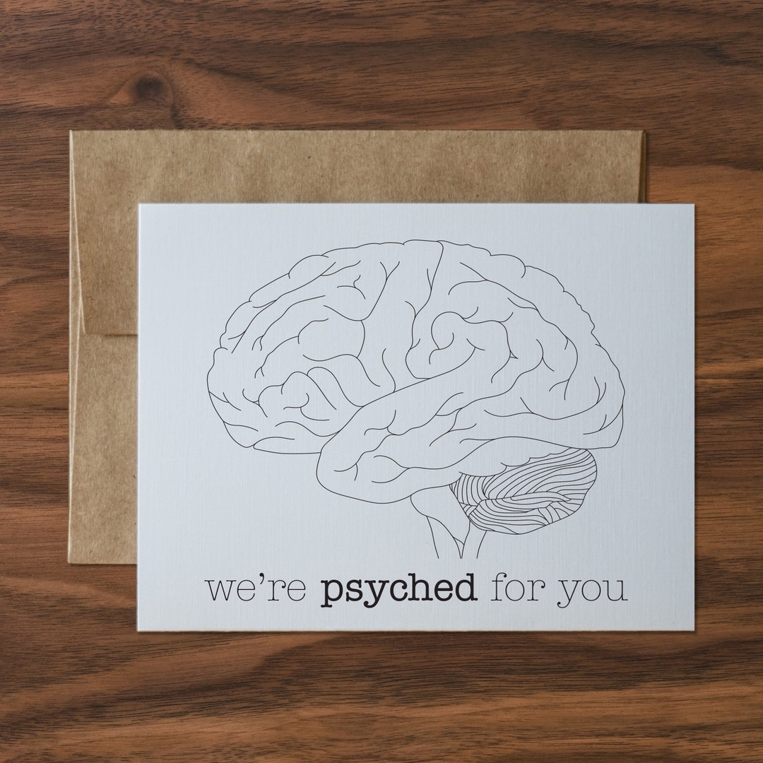 We’re Psyched for You Greeting Card - Match Day, Graduation - Etsy