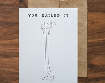 Funny Card // Pun Card // Father's Day Card // You Nailed It // Dad ...