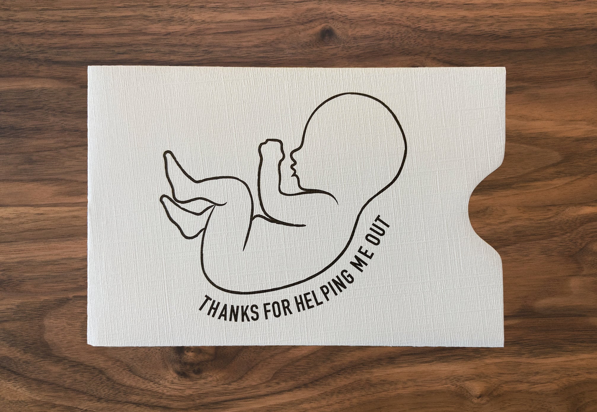 Thanks for Helping Me Out Greeting Card - Etsy