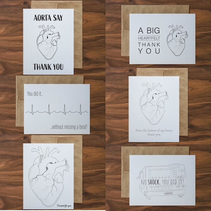 Funny Cardiology Cards - Etsy