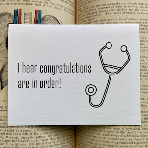 I Hear Congratulations Are In Order Greeting Card Match Day | Etsy