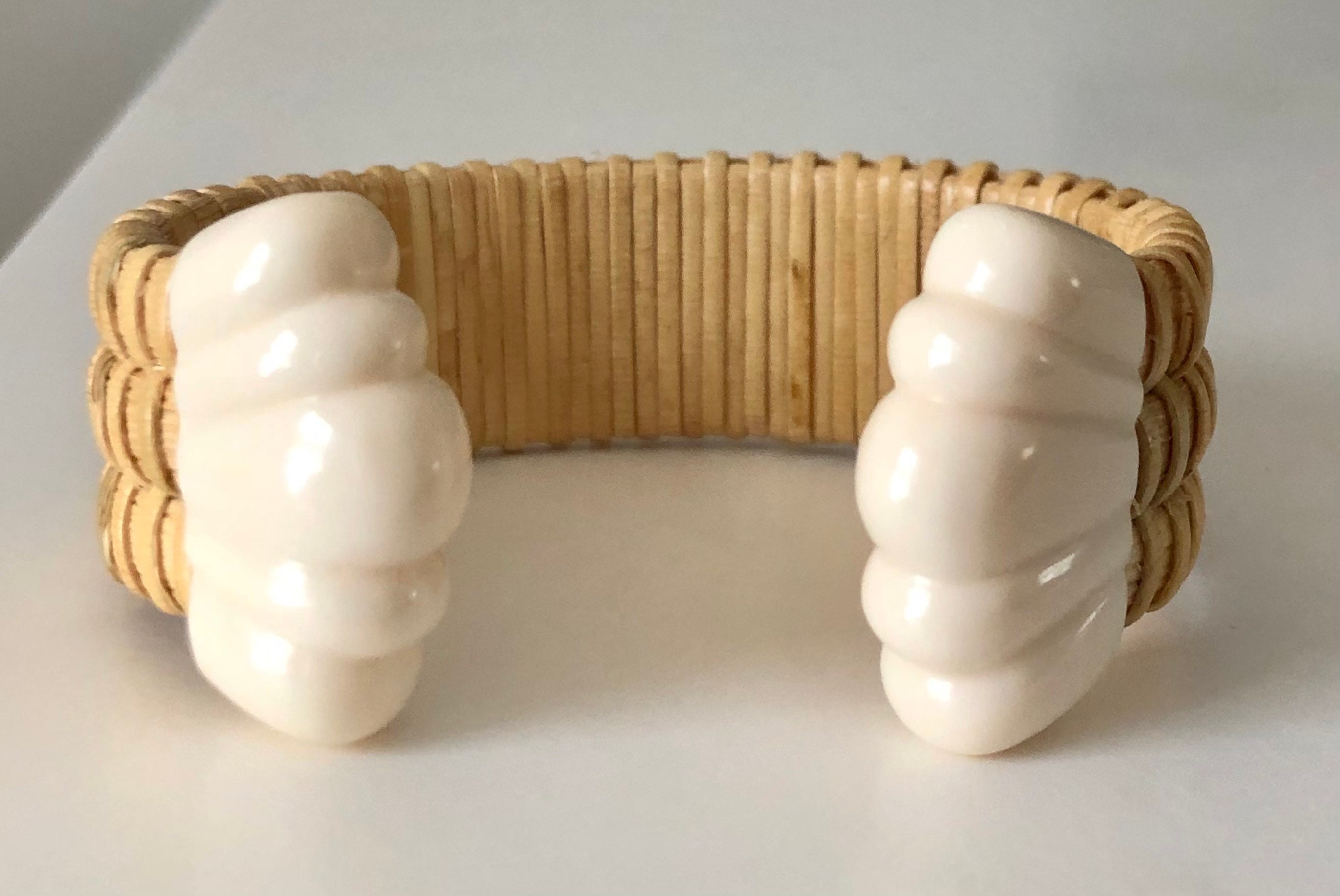 3/4 Scallop Shell Nantucket Basket Bracelet with End Caps - Etsy.de