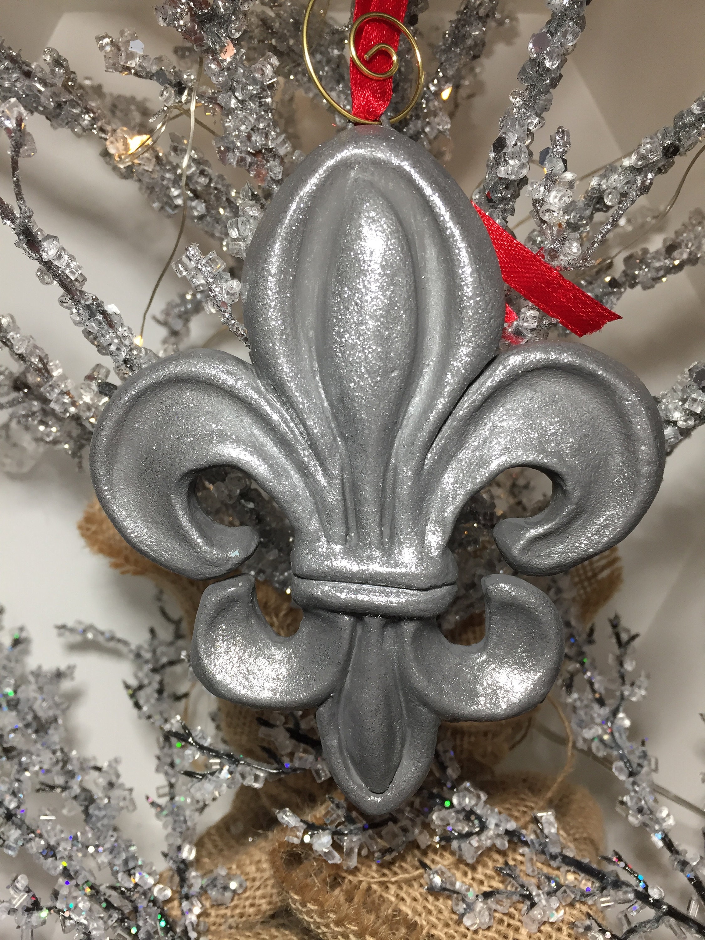 Fleur-de-lis Ornaments/decorations - Etsy