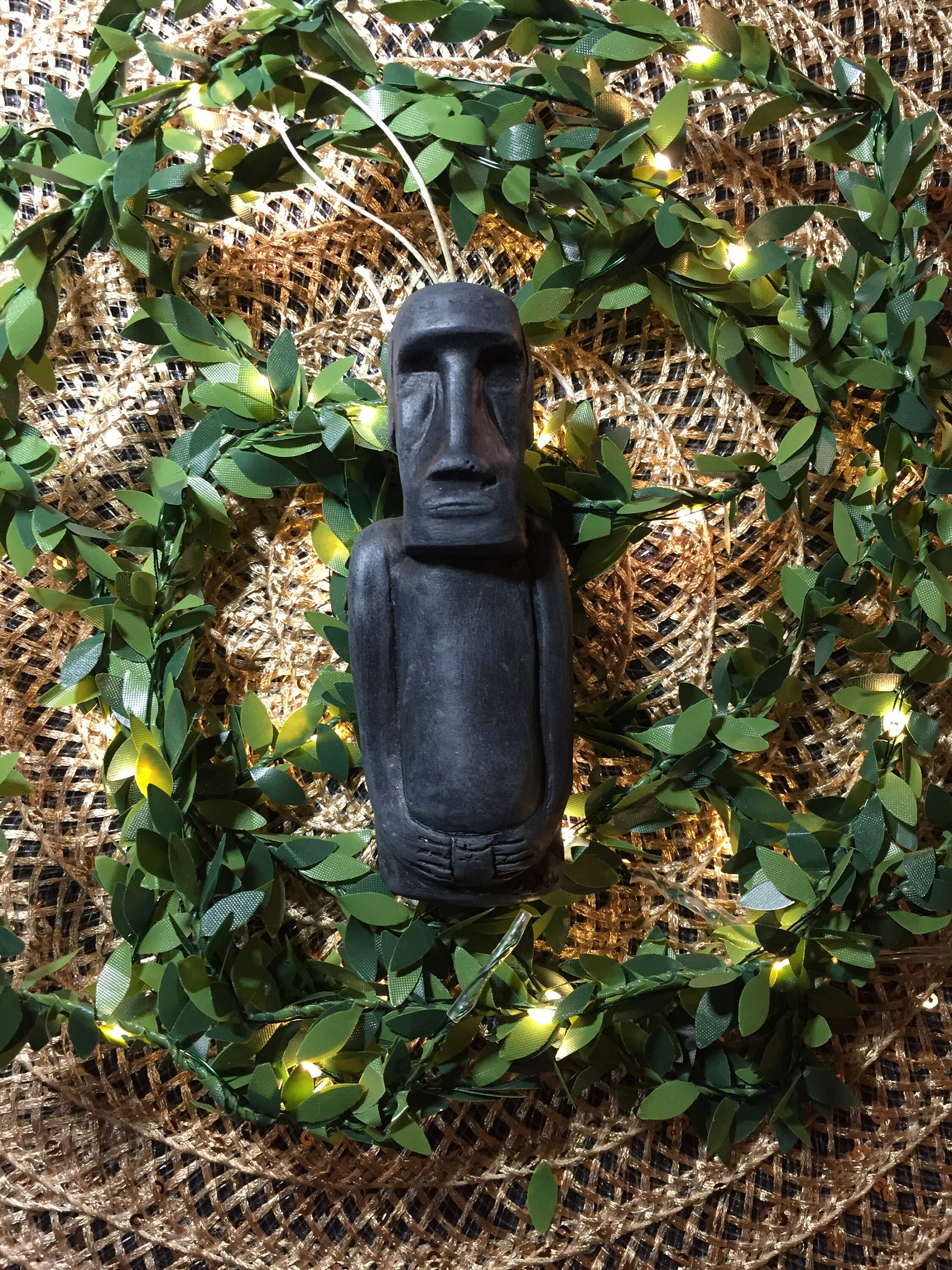 Easter Island Moai Polynesian Art Magnet or Ornament | Etsy