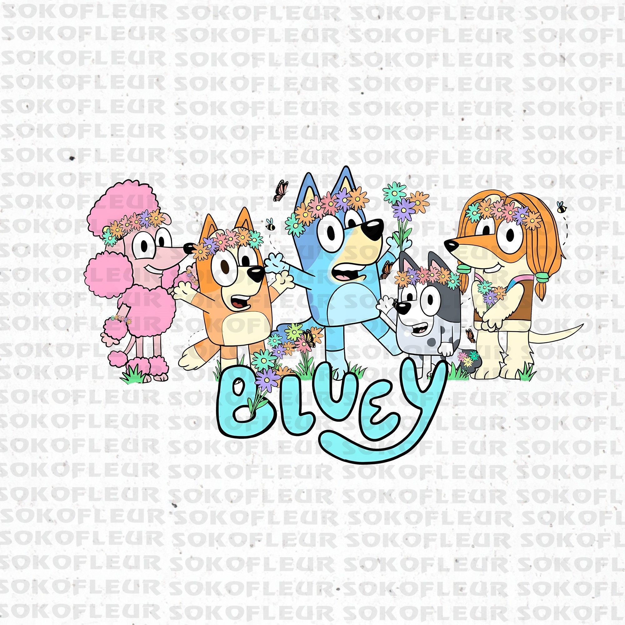 Amigos Bluey Png sublimación / Azul y Bingo PNG sublimación / - Etsy México