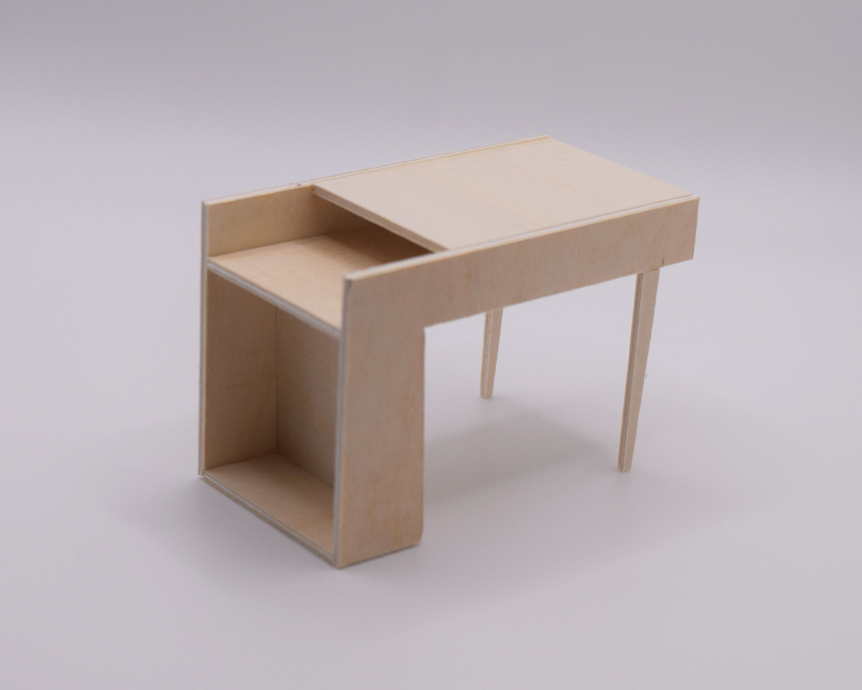 SVG File Dollhouse Miniature Mid Century Modern Side Table for Cricut ...