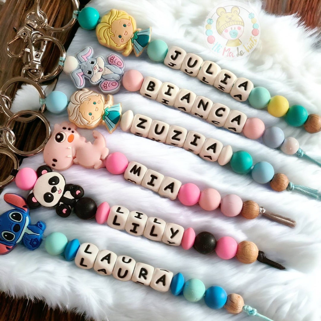 Kids Personalized Name Keychain | Custom Keyring for Children | Book ...