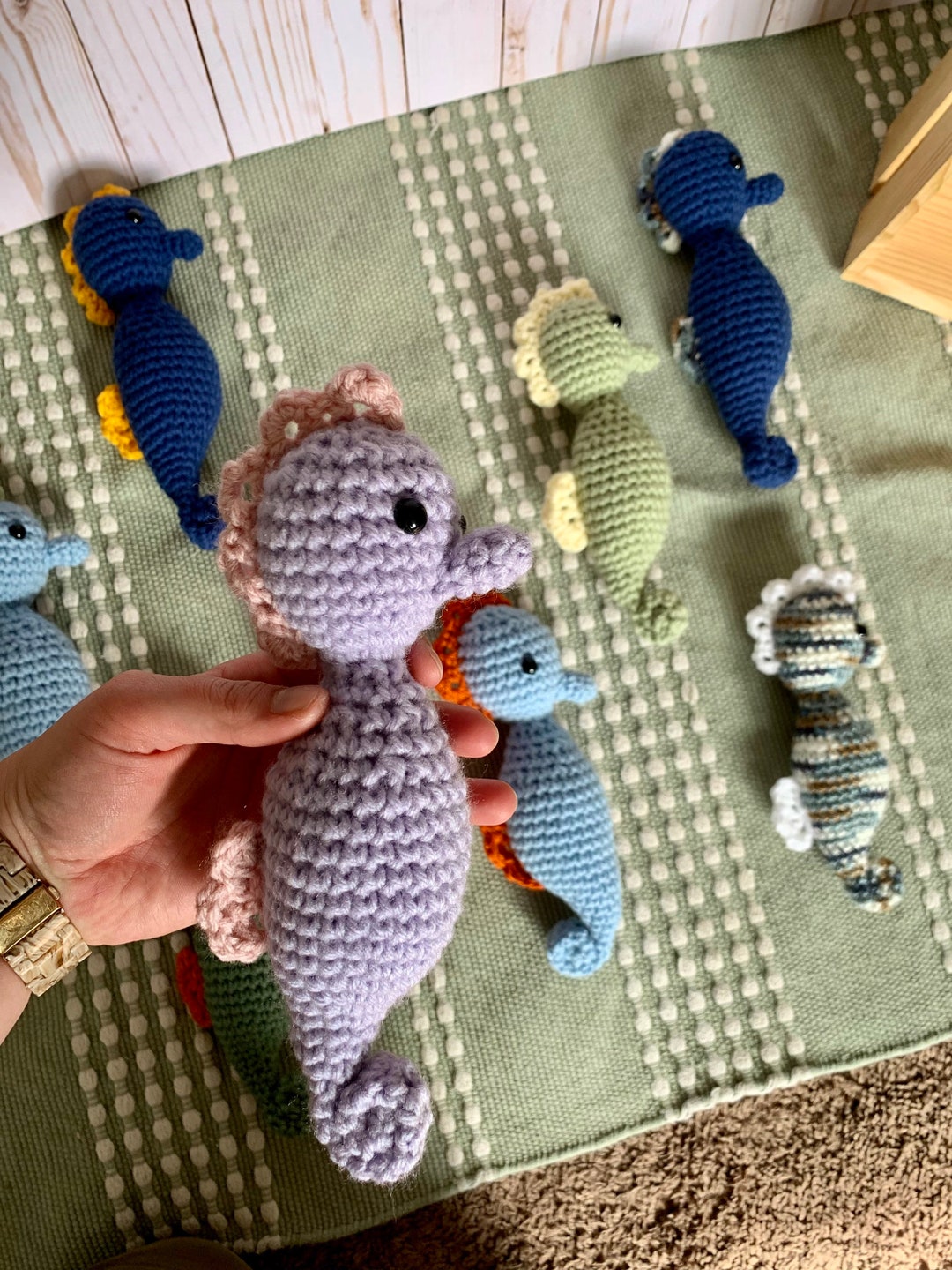 Crochet Seahorse, Stuffed Animal Toy - Etsy
