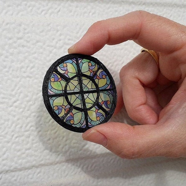 Miniature Stained Glass Window - Etsy