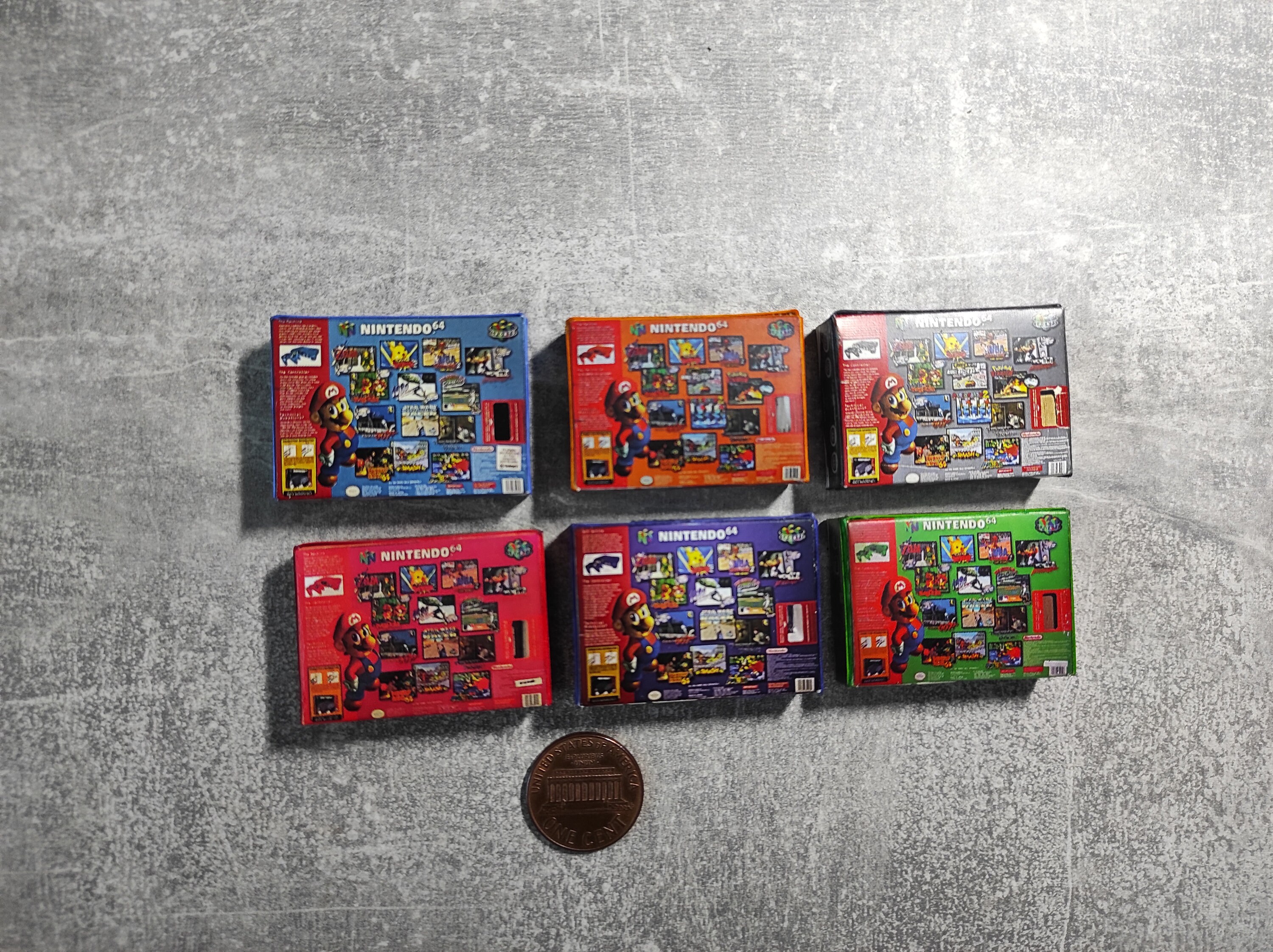 N64 Funtastic Color Series Miniature Boxes Collection. - Etsy