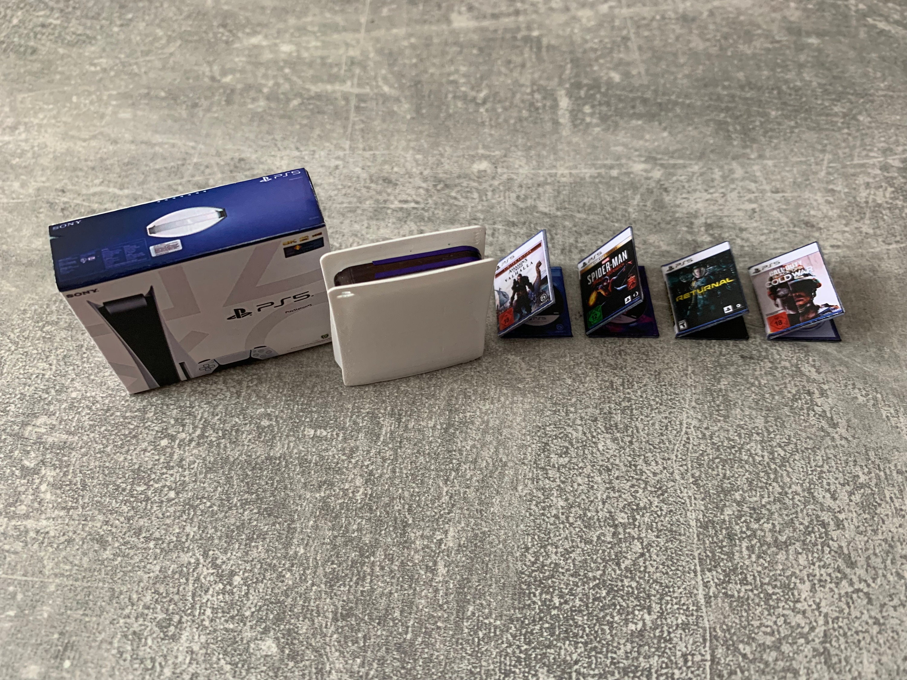 PS5 Miniature Console 4 Games Controller Box. Miniature - Etsy UK