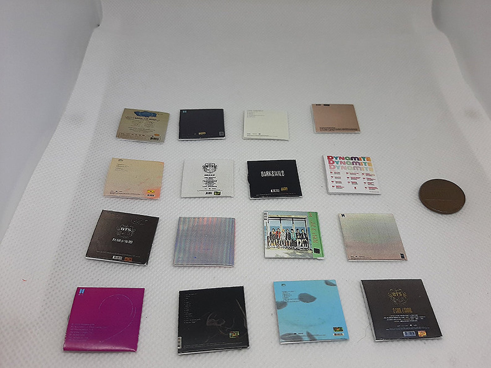 BTS Collection. 16 BTS Miniature Discs. Scale 1/12 - Etsy