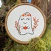 Fall Ghosts Hand Embroidery Pattern With Youtube Video - Etsy