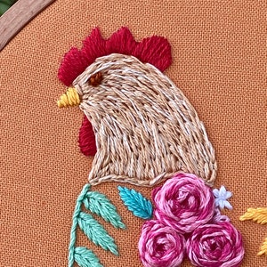 Spring Chicken Hand Embroidery Pattern PDF DIY Easy to Follow ...