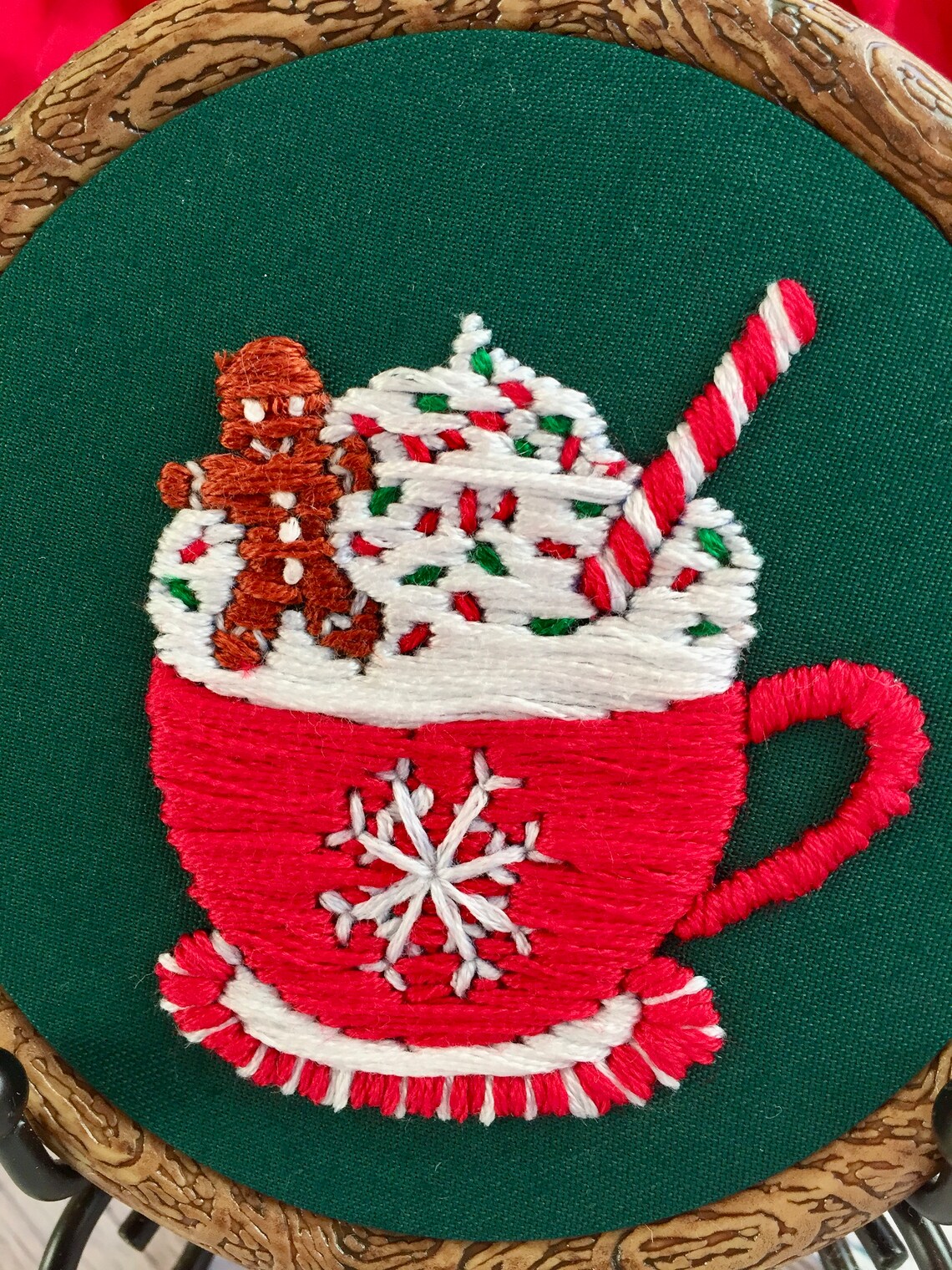 Hot Chocolate Cocoa Mug Hand Embroidery Pattern PDF DIY Easy | Etsy