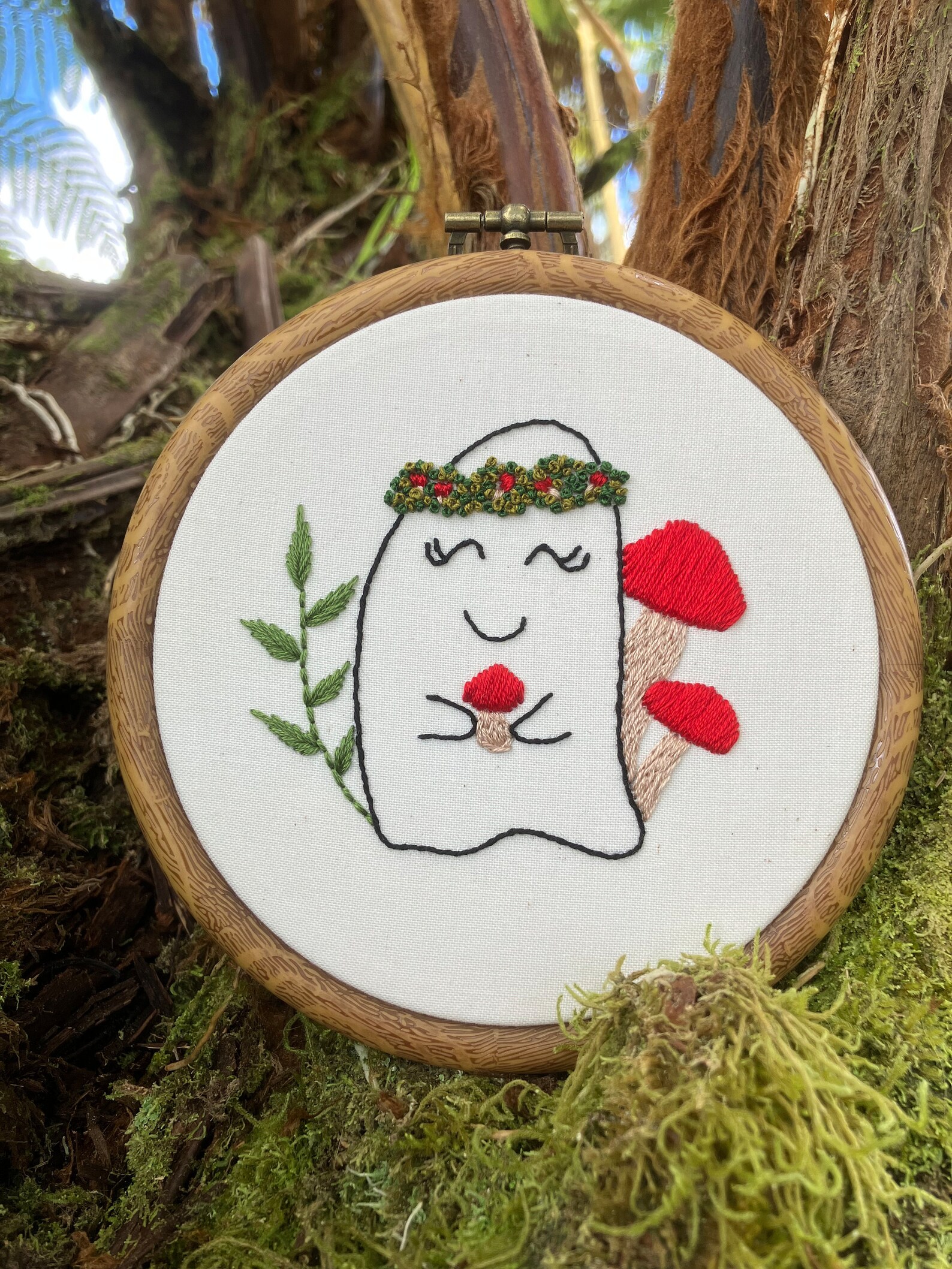 Fall Ghosts Hand Embroidery Pattern With Youtube Video - Etsy
