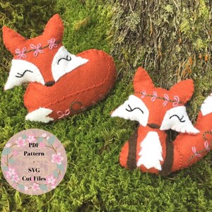 Woodland Fox PDF Pattern + SVG Files | 2 Different Fox Designs ...
