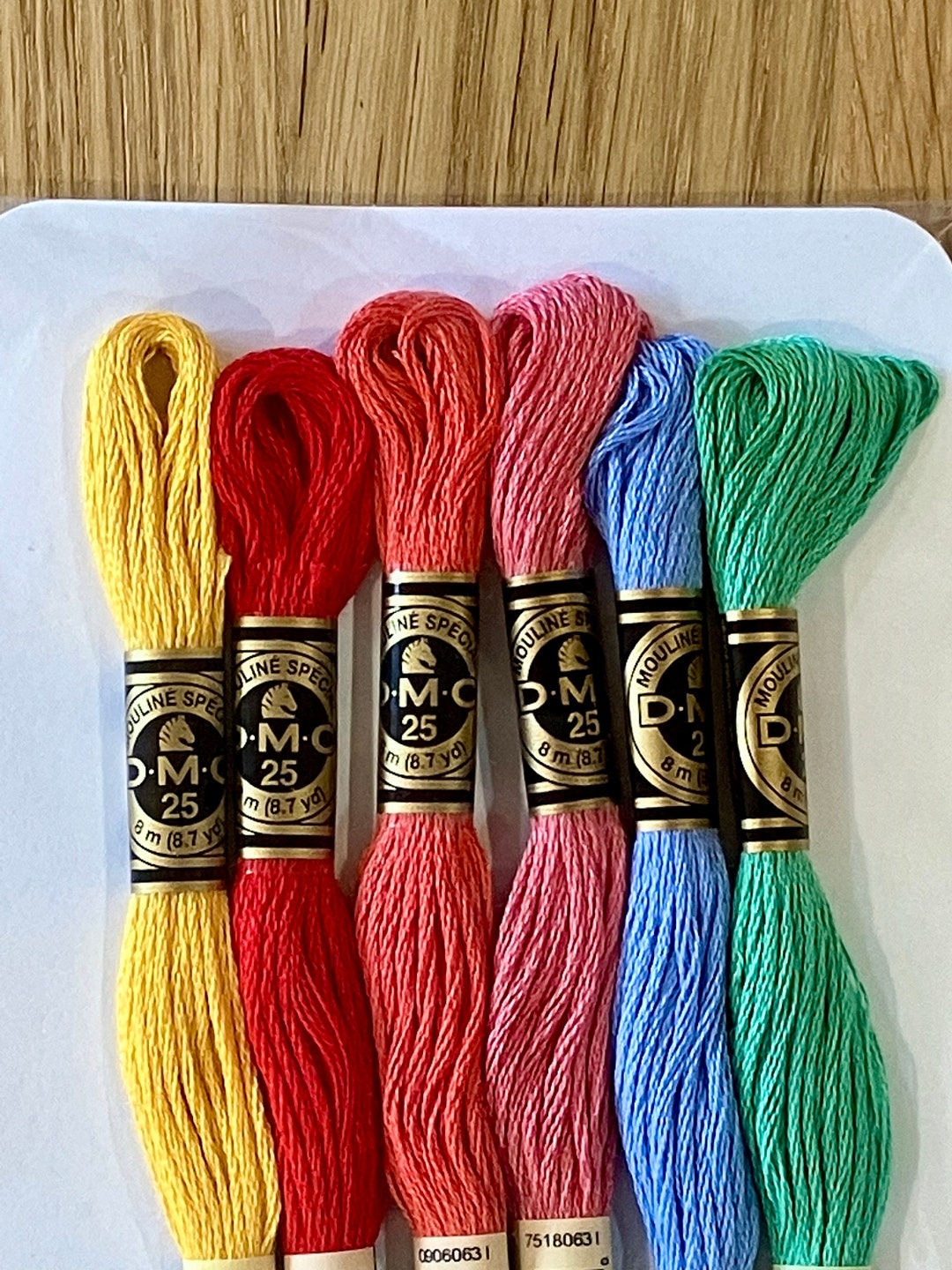 Ruby Meadow Color Palette DMC Cotton Embroidery Floss Thread 6 Skeins ...