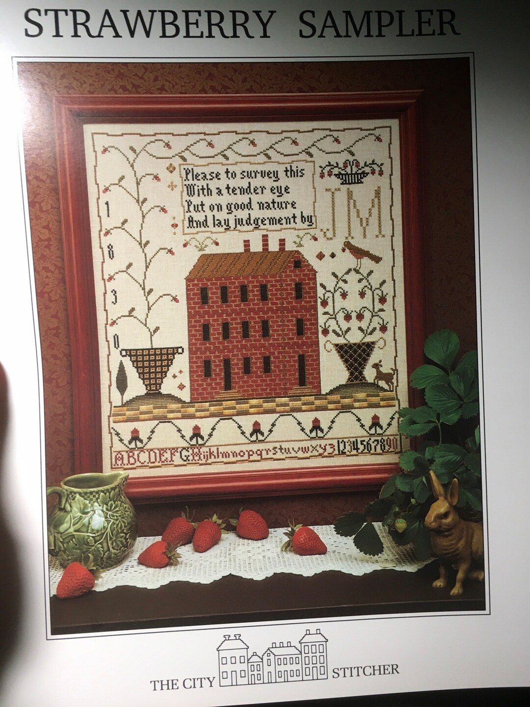 Strawberry Sampler Cross Stitch Chart by the City Stitcher Janet Miller - Etsy