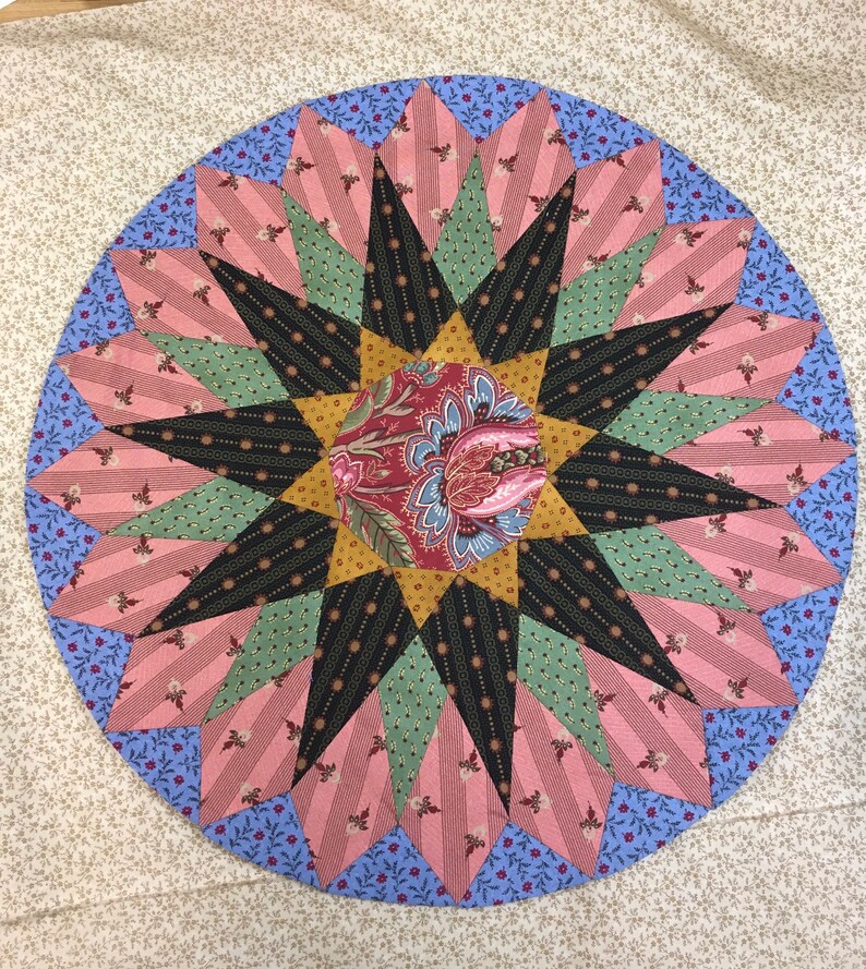 CW Mariners Compass English Paper Pieced - Etsy
