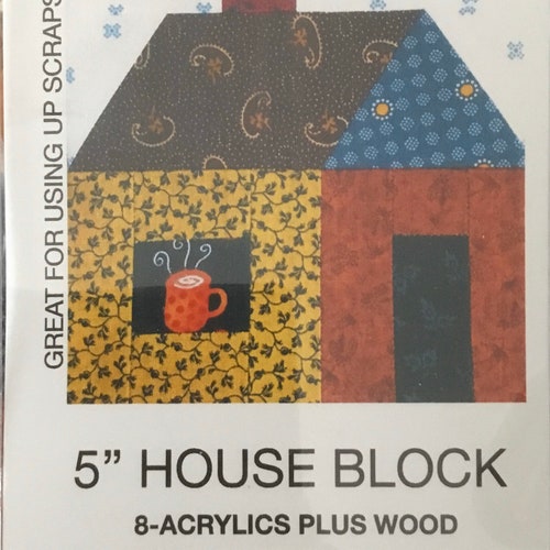 House Block PDF Quilt Pattern 3D Pattern Modern Pattern - Etsy