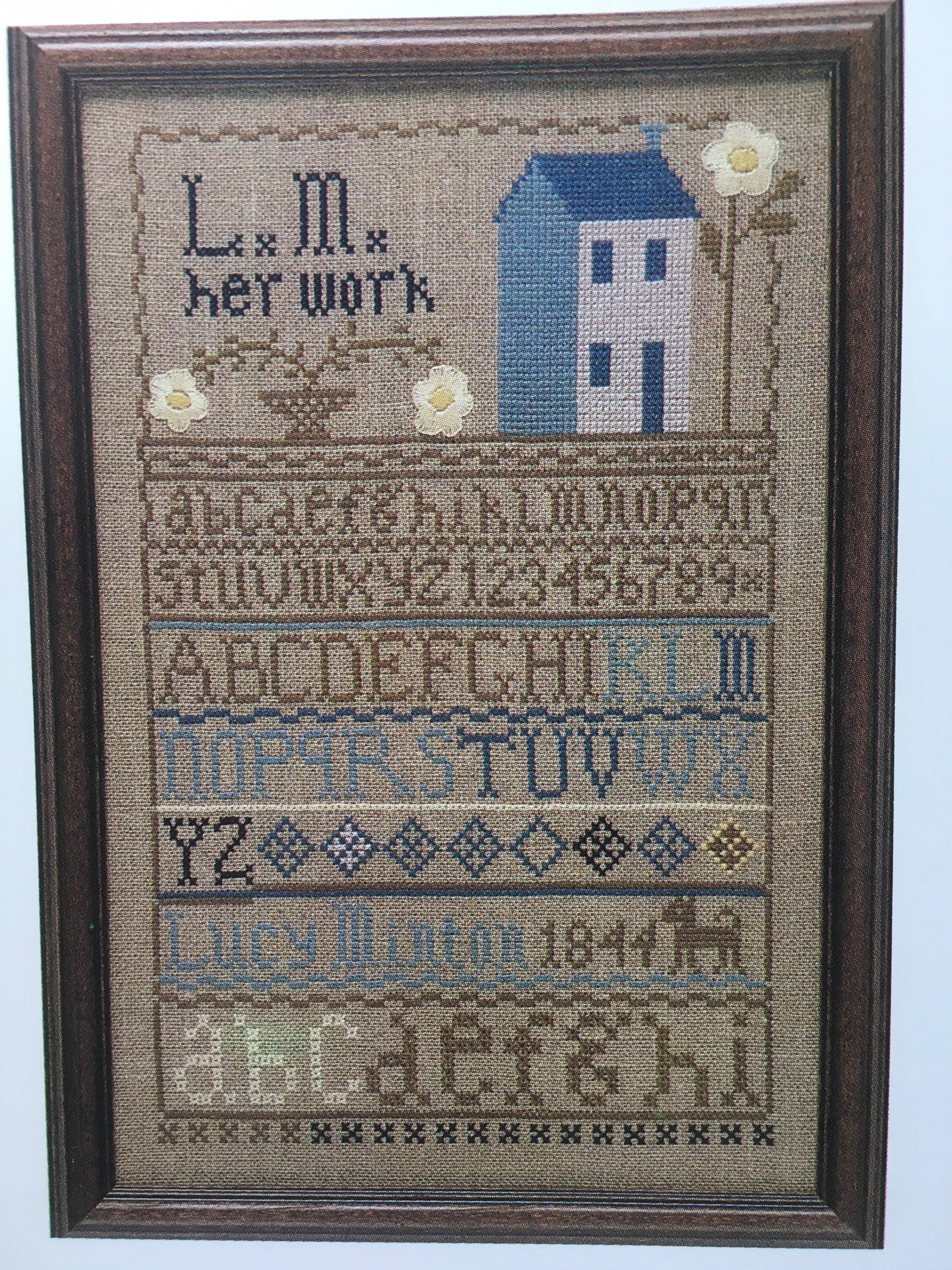 Lucy Minton Sampler Cross Stitch Chart by the City Stitcher Janet ...