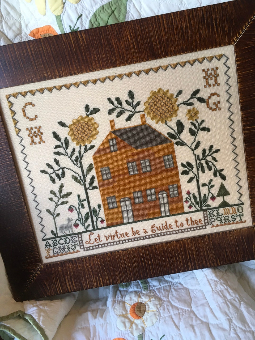 A Guide to Thee Sampler Cross Stitch Chart by the City Stitcher Janet ...
