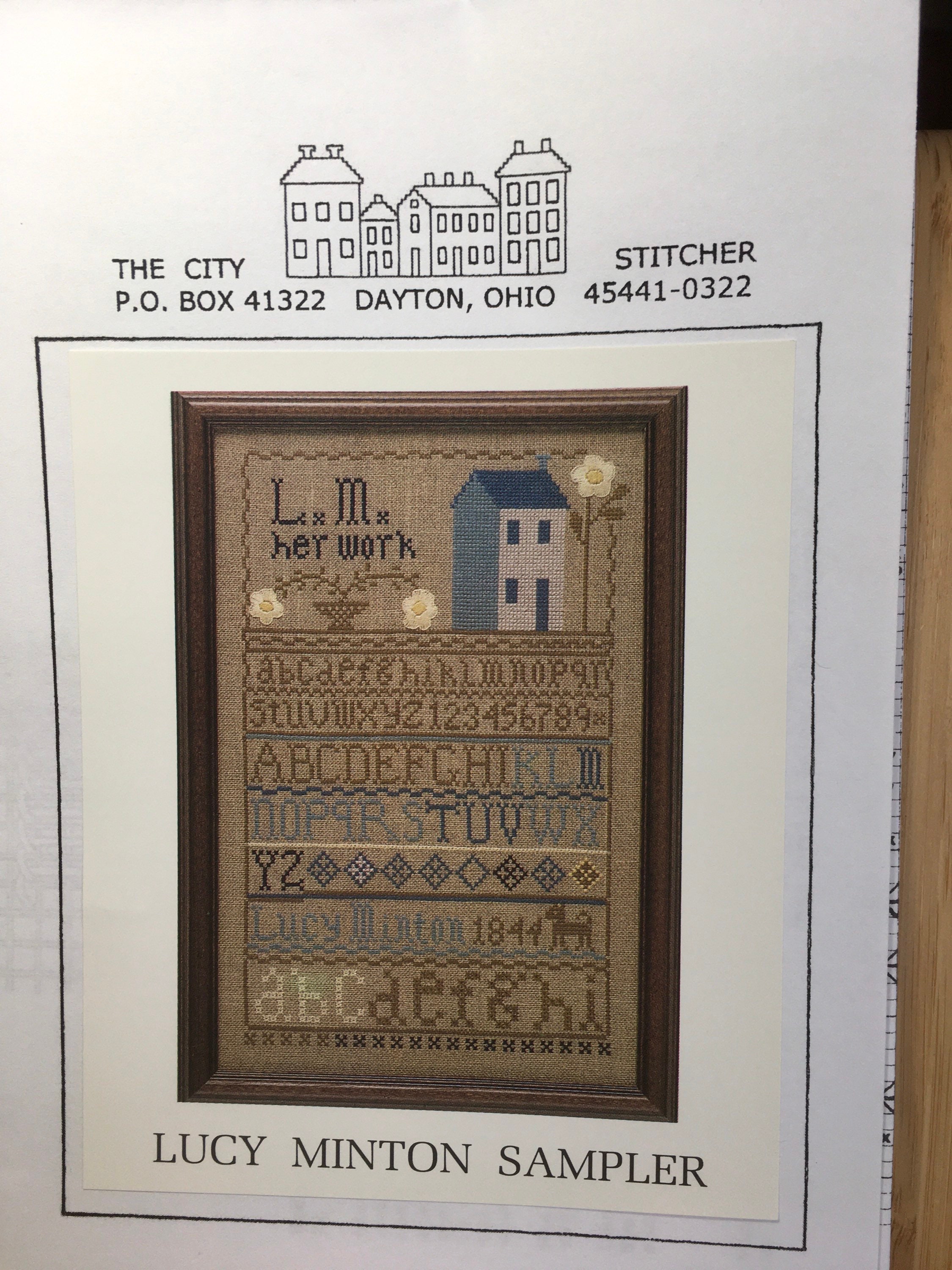 Lucy Minton Sampler Cross Stitch Chart by the City Stitcher Janet ...