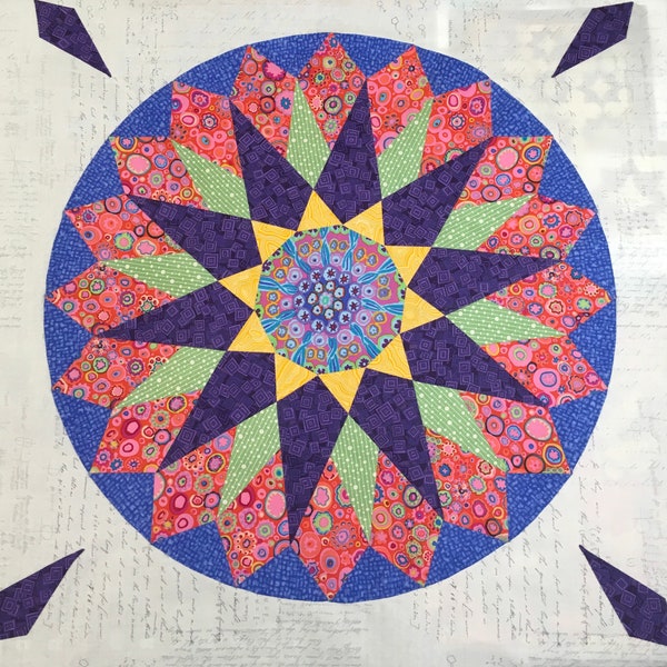 Mariners Compass Quilt Pattern - Etsy