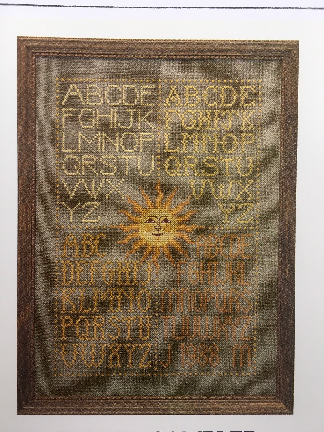 Sunny Sampler Cross Stitch Chart by the City Stitcher Janet Miller. - Etsy