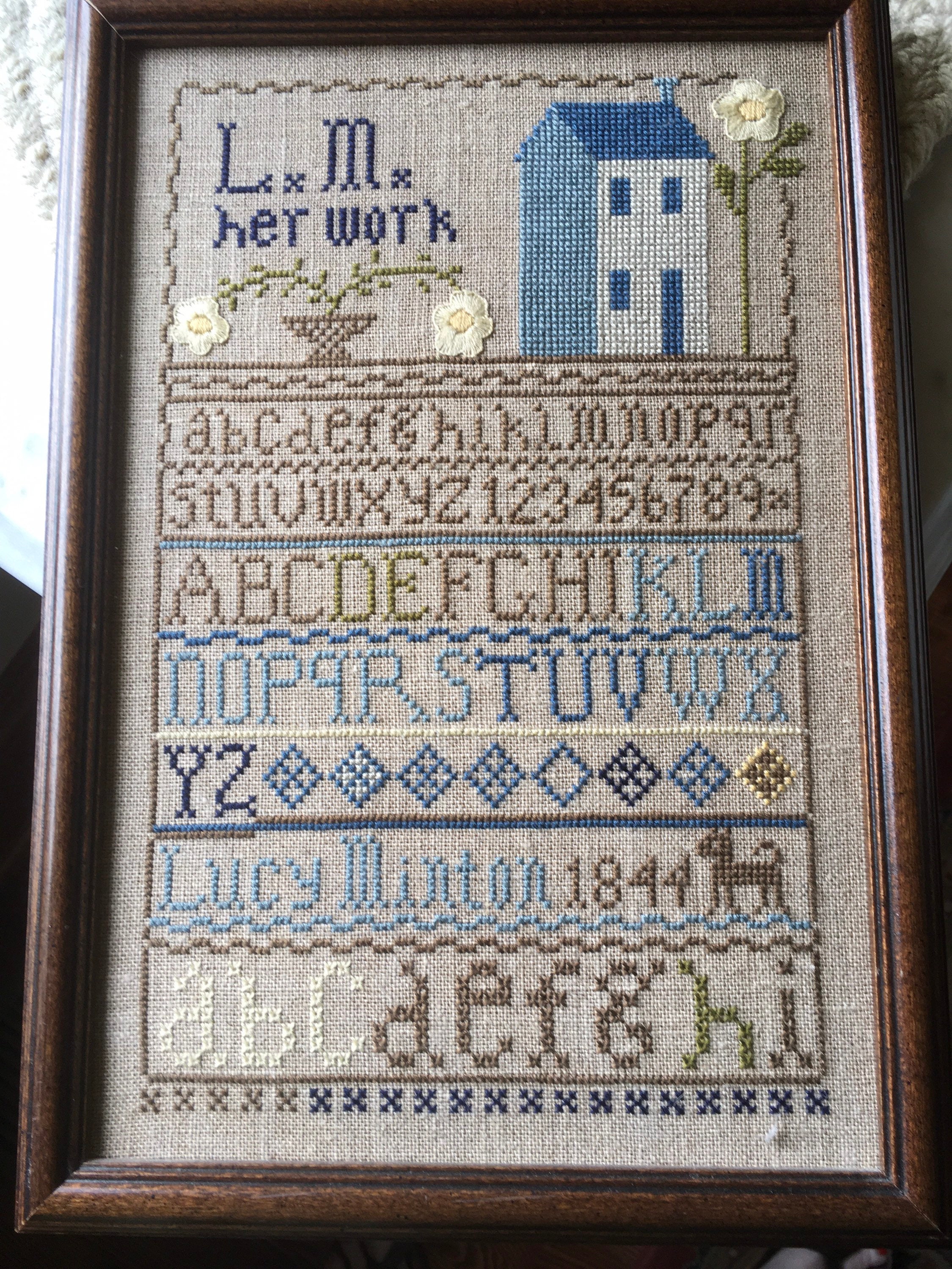 Lucy Minton Sampler Cross Stitch Chart by the City Stitcher Janet ...