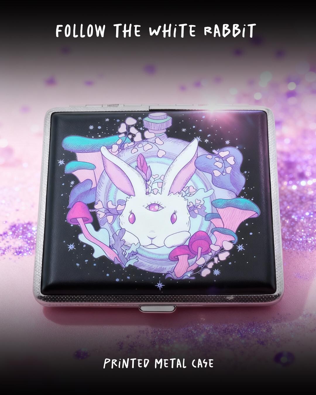 Follow the White Rabbit by Ella -cute Cigarette Case for Smokers Metal ...