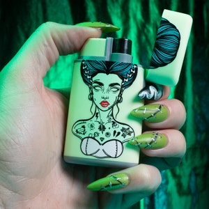 Green Bride of Frankenstein Flip Torch Lighter - Etsy