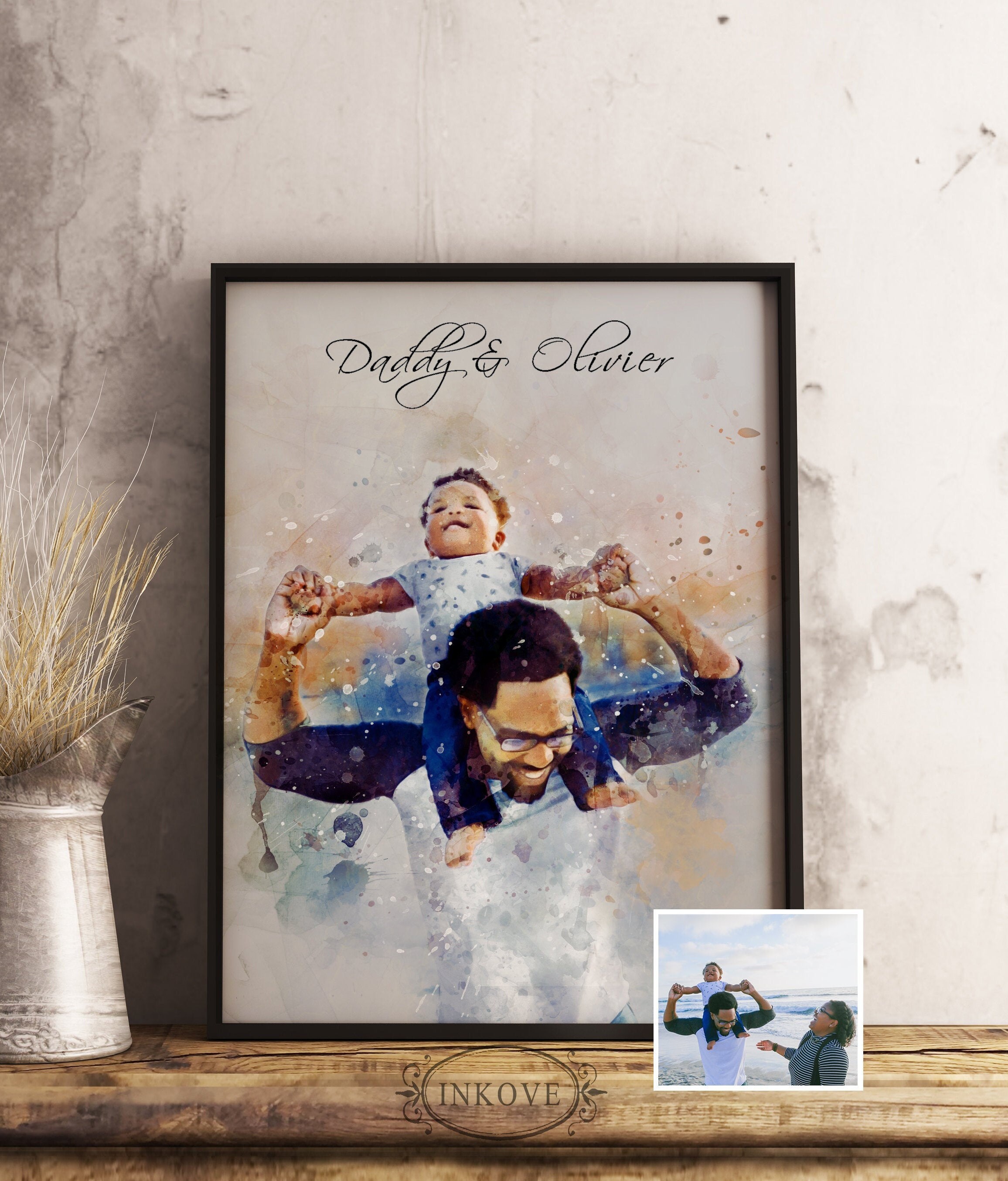 Personalised Digital Art Print | Group Portrait Family Portrait ...