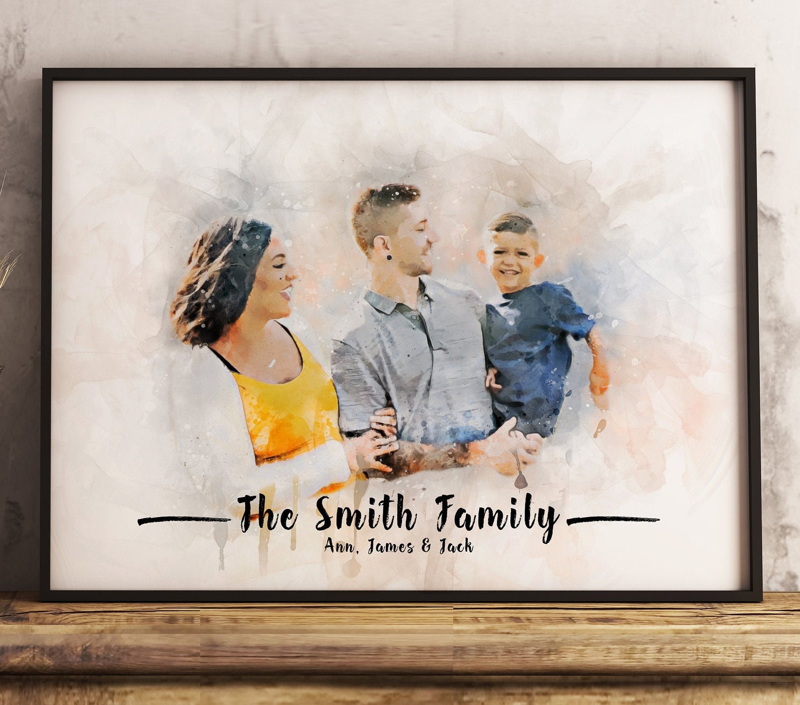 Personalised Digital Art Print Custom Portrait - Etsy UK