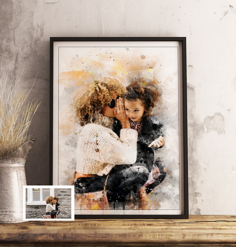 Personalised Digital Art Print Custom Portrait - Etsy